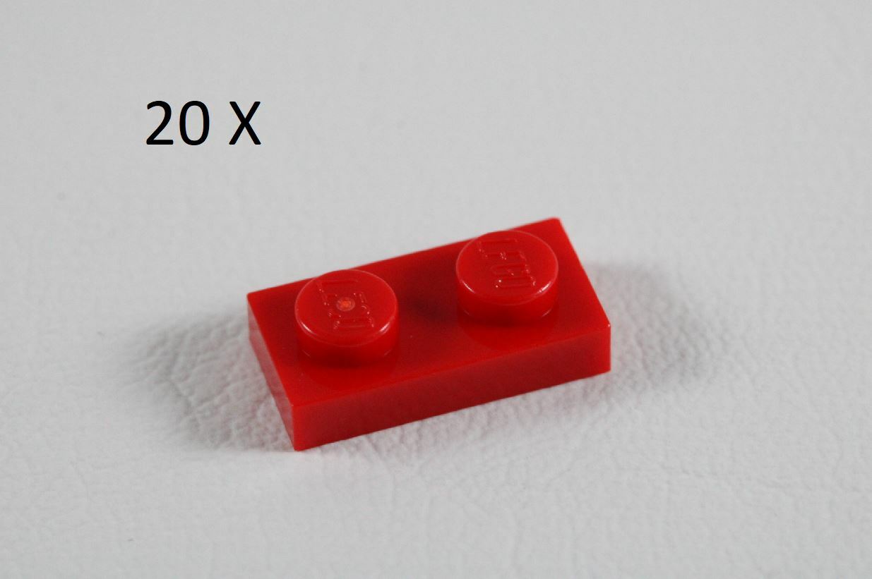 LEGO® Red Plate 1 x 2 Design ID 3023 | eBay