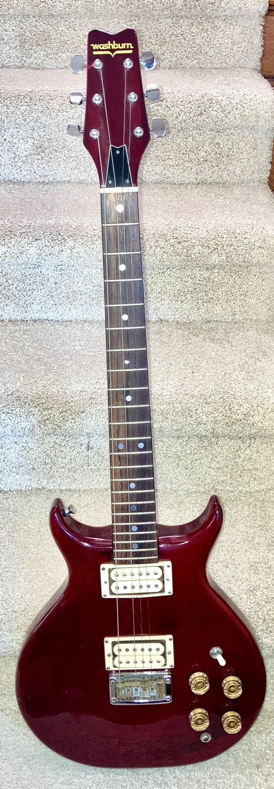 1978/79 Washburn Wing Series Transparent Red Raven Electric Guitar Made ...