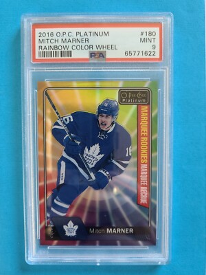2016-17 Mitch Marner OPC Platinum Rainbow Color Wheel Rookie RC #180 ...