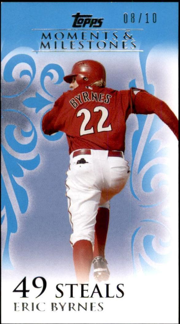 2008 Topps Moments & Milestones - Eric Byrnes #21-49 Blue 2007 - 50 ...
