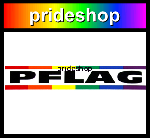 PFLAG Bumper Rainbow Store Adhesive Sticker Decal Lesbian Gay Pride ...