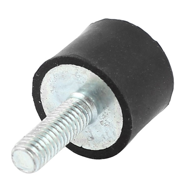 Metal M6 Threaded Diameter Male to Female 20mmx15mm Rubber Based Foot ...