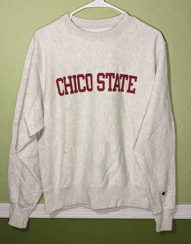 Chico State University Champion Sweatshirt Medium 20 by 26 flaws stains ...