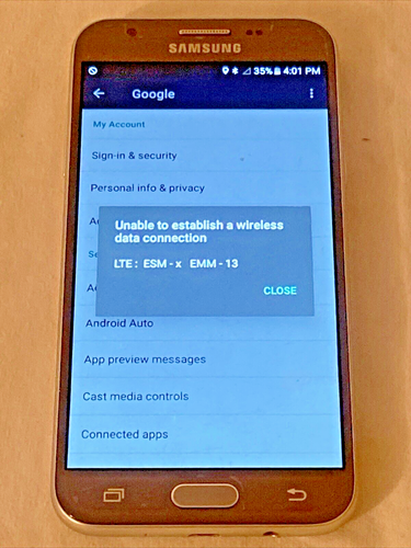 Samsung Galaxy J3 Emerge SM-J327P - 16GB - Silver (Sprint) Parts Only ...