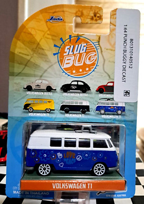 NEW - Punch Buggy / Slug Bug Volkswagen T1 Blue Bus, 1:64 Jada | eBay