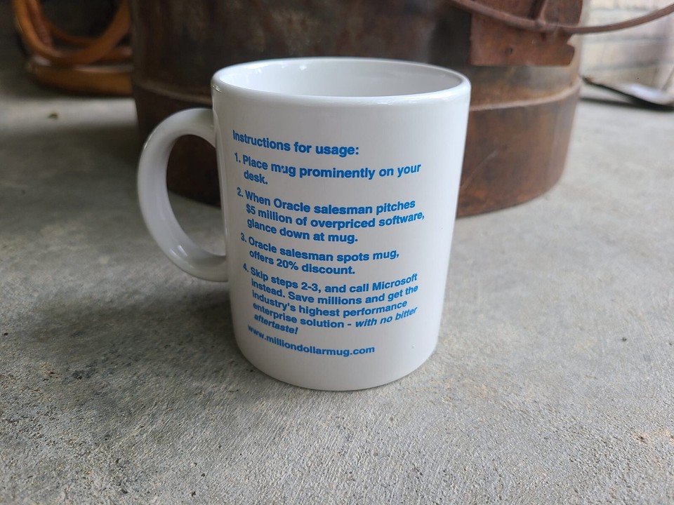 Microsoft Coffee Tea Mug Cup INSTRUCTIONS FOR USAGE STEPS... | eBay