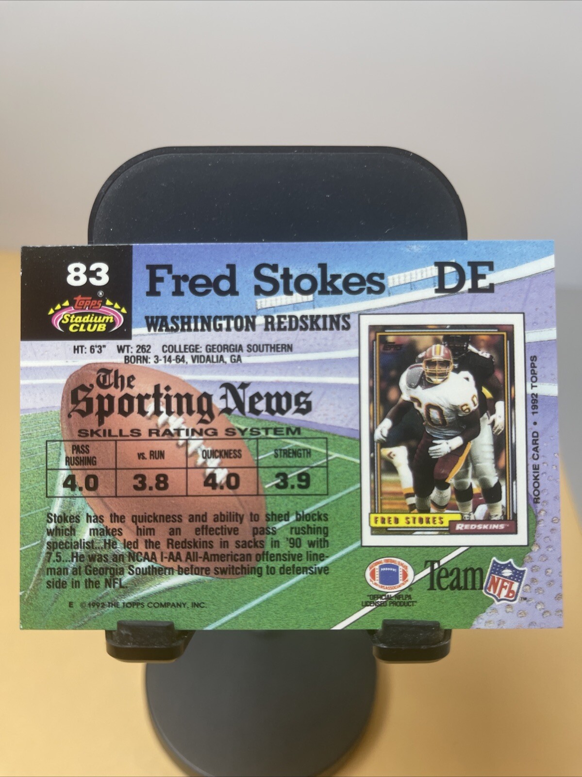 1992 Stadium Club #83 Fred Stokes | eBay