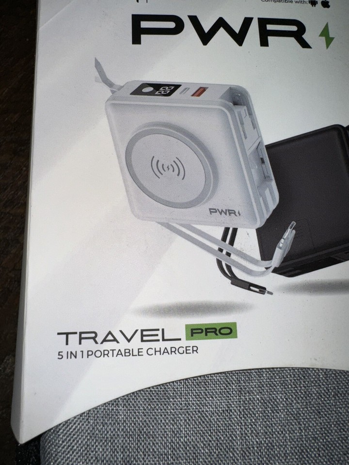 PWR Travel pro 5-in-1 Portable Charger 5-in-1 PD 20W USB C Power Bank ...