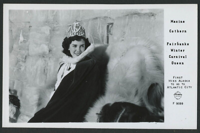 Fairbanks AK: c.1950 Frasher RPPC Postcard MAXINE COTHERN WINTER ...