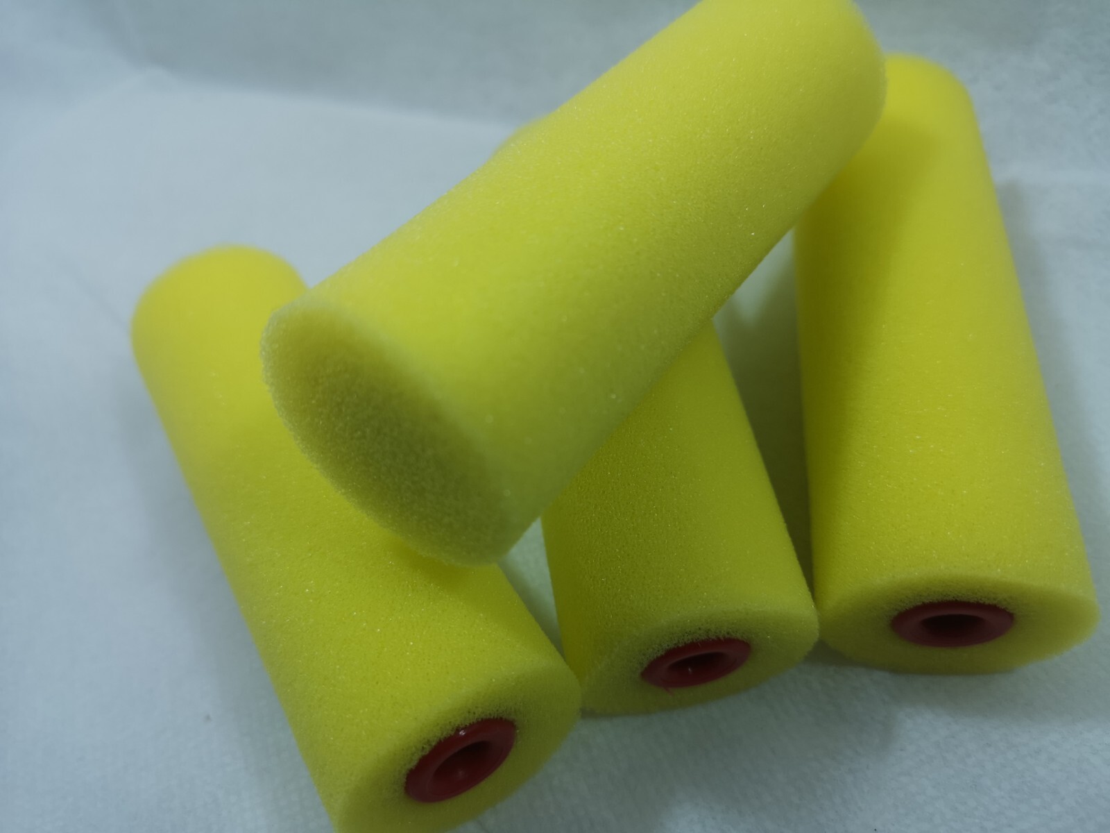 12 Pk Mini FOAM PAINT ROLLER SLEEVES PAINTING DECORATING SPONGE ROLLERS ...