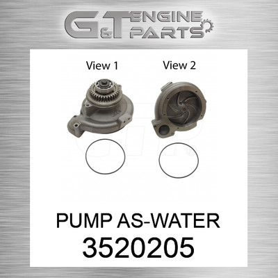 3520205 PUMP AS-WATER (352-0206,10R-2129) fits CATERPILLAR (NEW ...