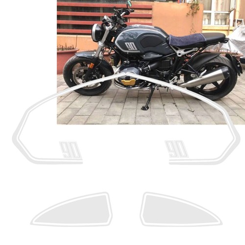 Motorcycle Pillion Seat Hump Box Stickers Fuel Tank Trim For BMW RnineT ...