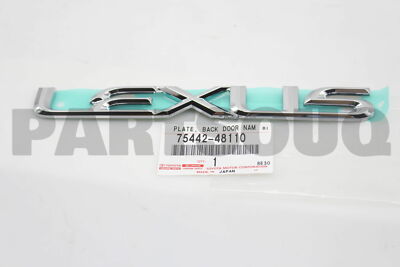 7544248110 Genuine Toyota PLATE, BACK DOOR NAME, NO.2 75442-48110 | eBay