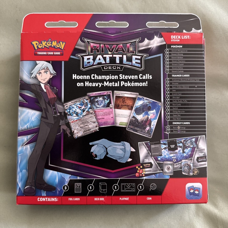 Pokémon TCG - Rival Battle Deck - Steven Beldum & Metagross Ex - NEW ...