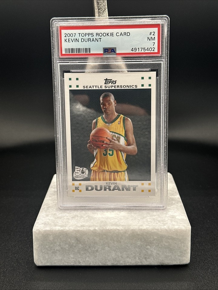 2007 TOPPS ROOKIE CARD #2 KEVIN DURANT RC PSA Seattle Super Sonics NBA ...