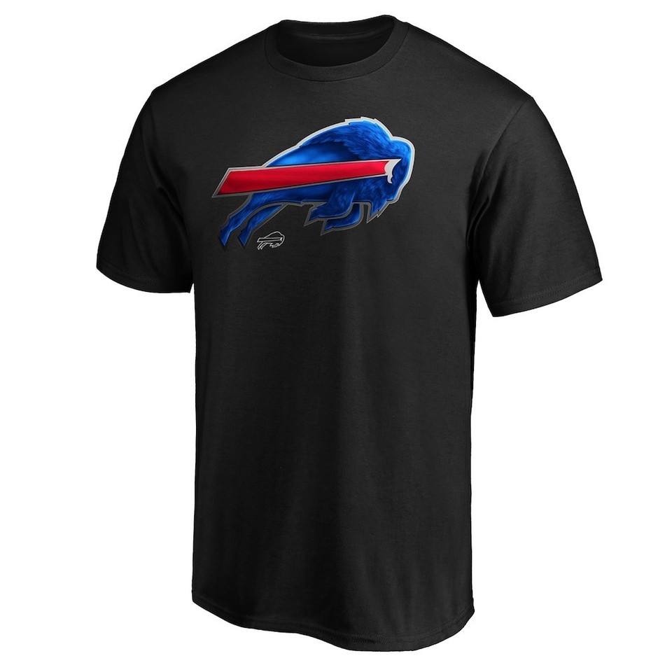 Buffalo Bills Fanatics MTO Label Midnight Mascot Team Logo T-Shirt ...