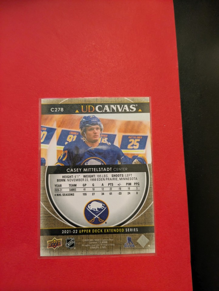 21-22 Upper Deck Canvas Matt Duchene Brayden Point. Casey Mittlestadt ...