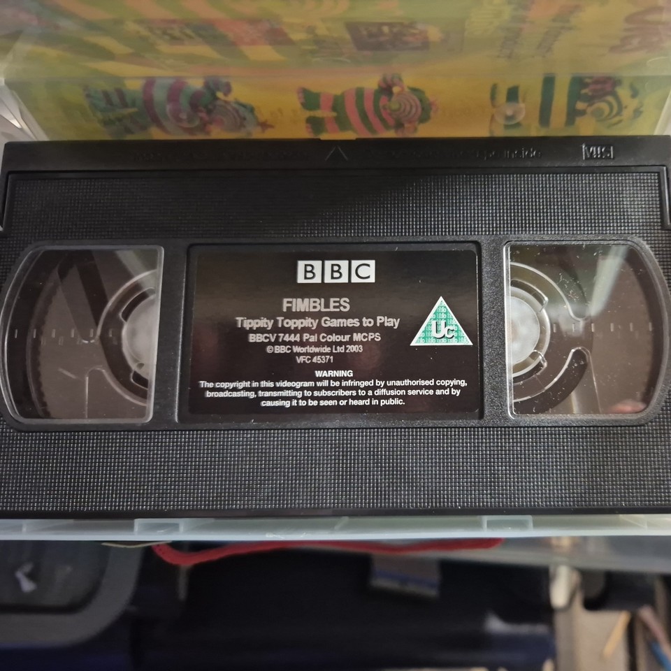 Fimbles Tippity Toppity Games to Play VHS Video CBeebies BBC Fimbo ...