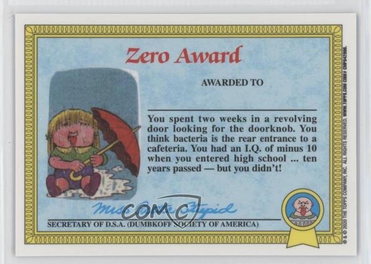 2020 Topps Garbage Pail Kids Sapphire Edition Mad Mike #33a 07cz | eBay UK