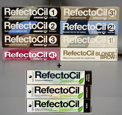RefectoCil Professional Eyelash Eyebrow Tint Dye Henna All Colors ...