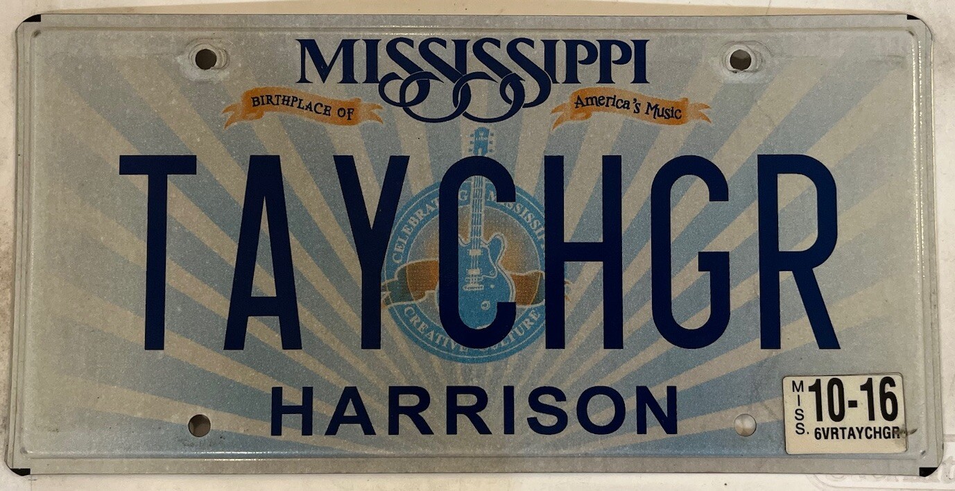 Vanity TAY TAYLOR TAYLAH DODGE CHARGER license plate GT SRT Daytona ...