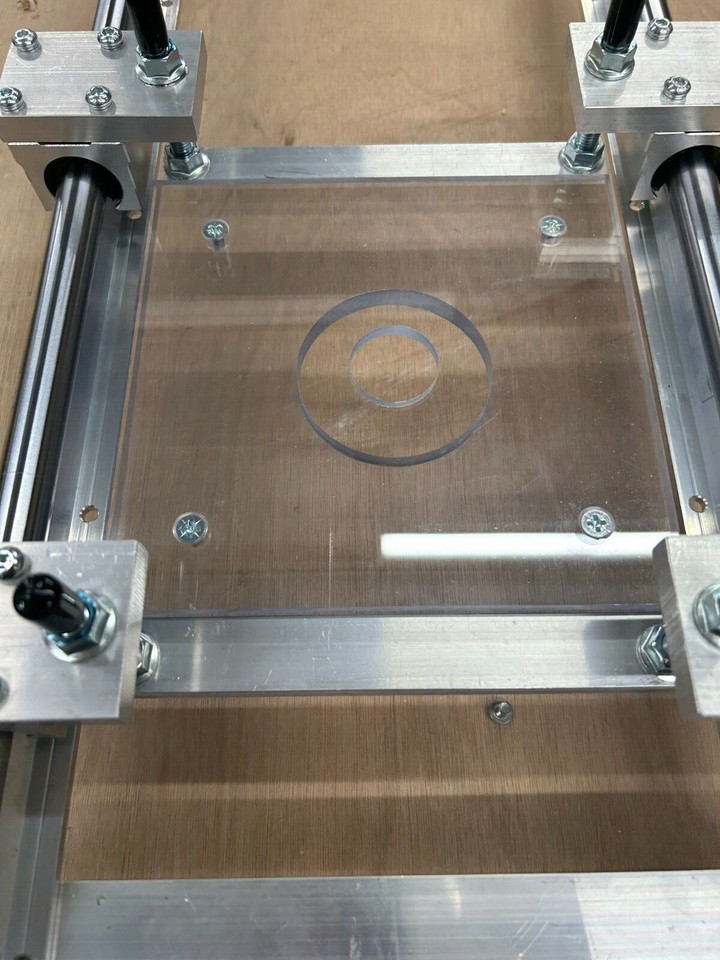 Slab Flattening, Router surfacing facing jig, Router sled, linear rail ...