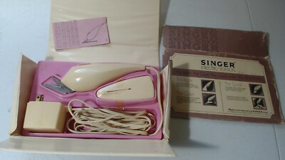 Vintage Singer Electric Scissors Lighted Works W/ Case 2/72 Made In USA ...