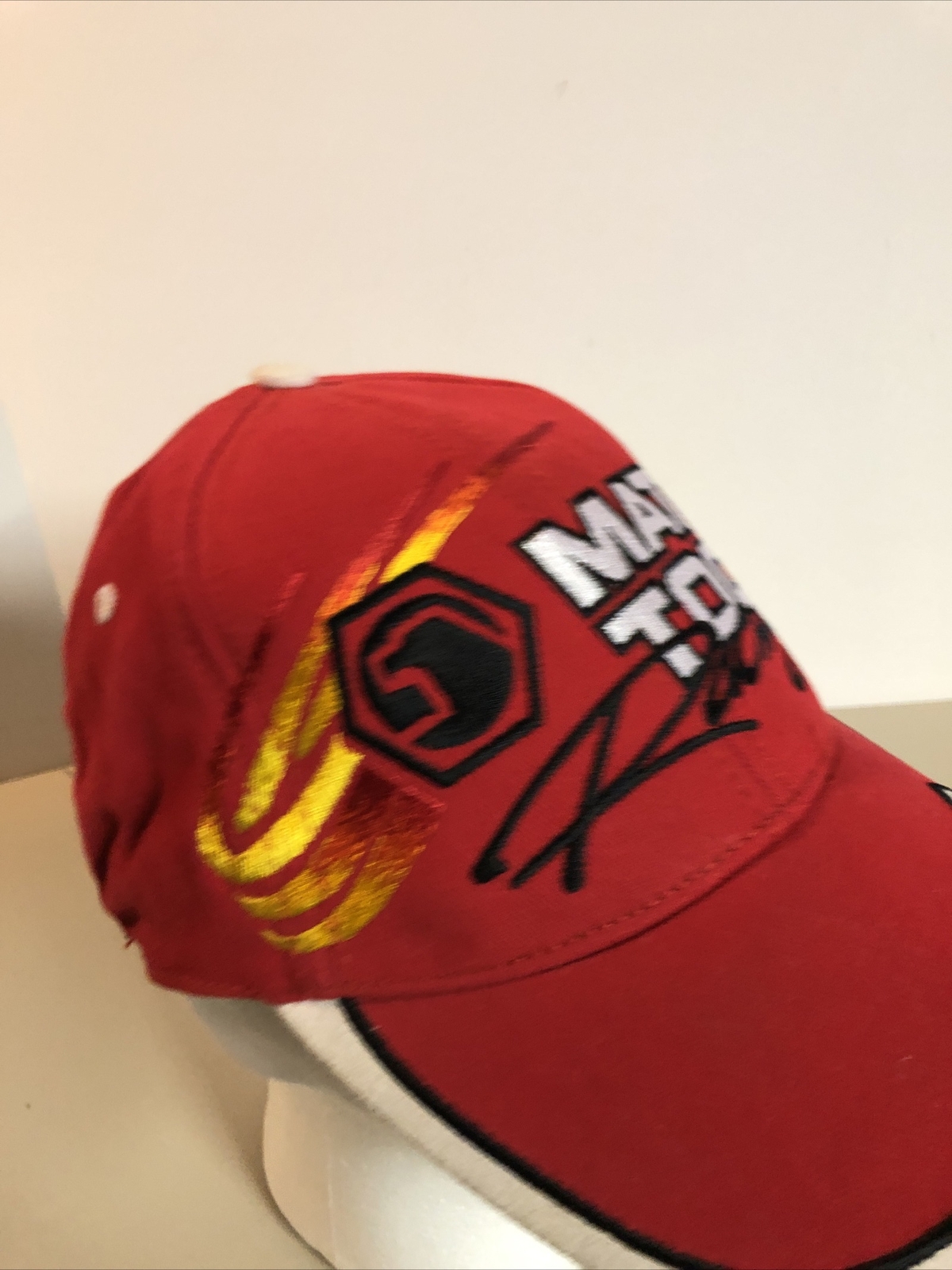 Matco Tools Racing Logo Black Baseball Hat Cap Red N… - Gem