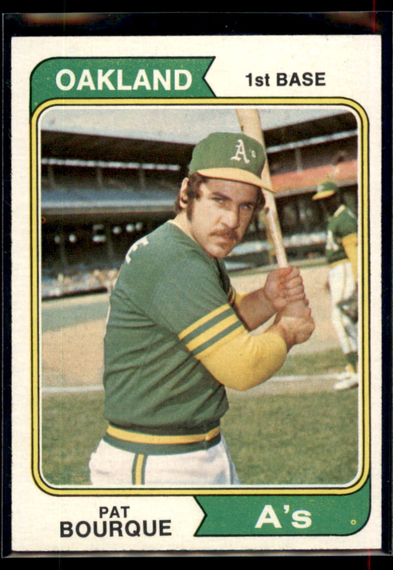 1974 Topps Pat Bourque #141 Oakland Athletics | eBay