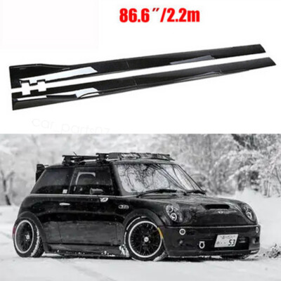 For MINI Cooper R53 R55 R56 F56 Front Bumper Lip Splitter Side Skirts ...