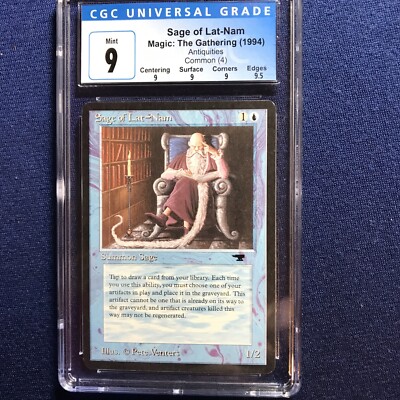 MTG Antiquities Sage of Lat-Nam CGC 9 Quad+ MINT (9.5 edges) 1994 | eBay