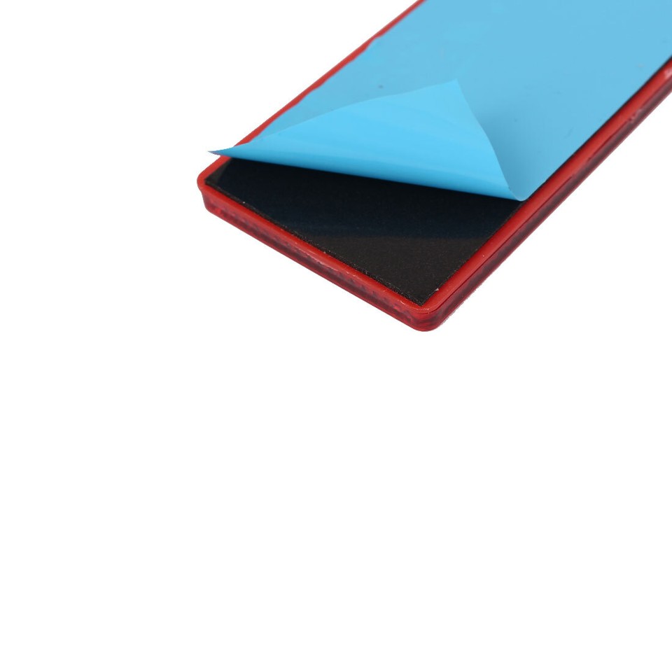 FOUR Truck Car Plastic Stick-On Reflective Rectangle Reflector Red ...