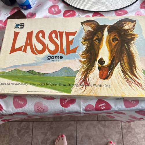 Vintage 1965 Game Gems LASSIE TV Series Board Game COMPLETE Crisp Clean ...