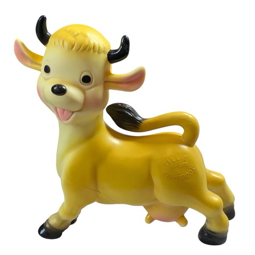 Vintage Tillie Tillamook Cow Soft Rubber Figurine Retro Dairy Farm Toy ...