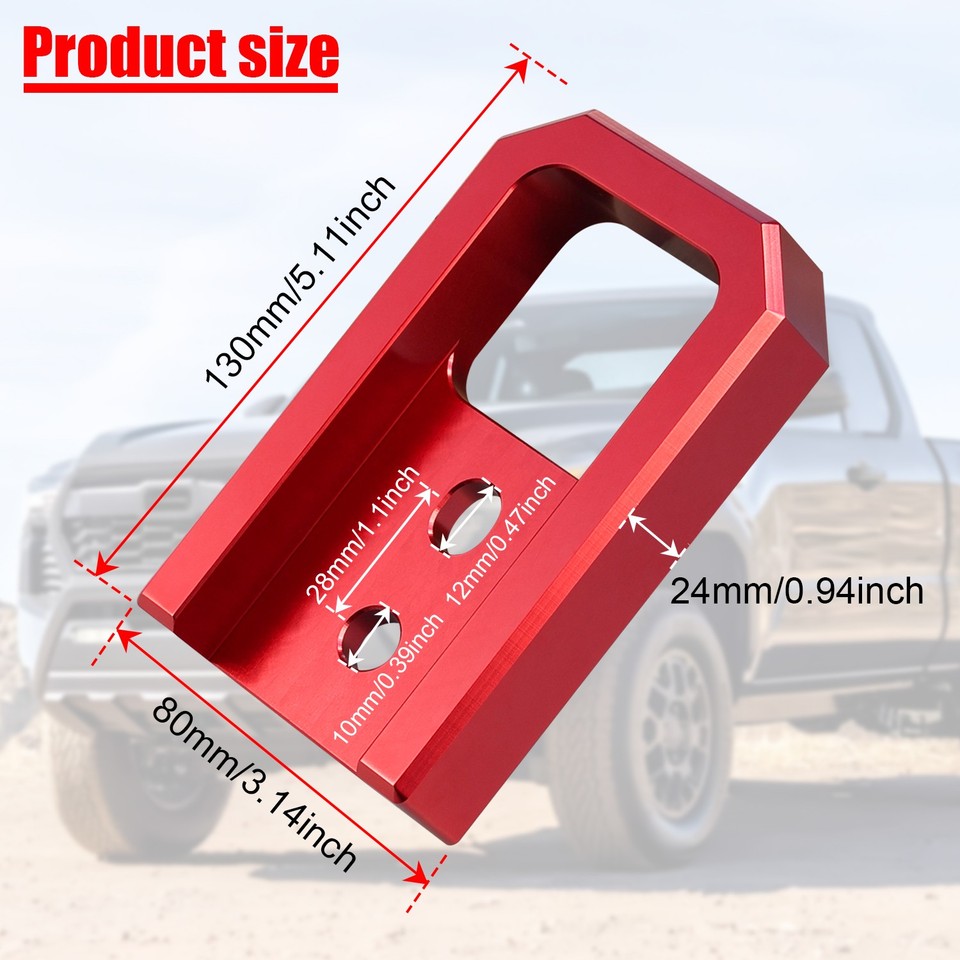 2PCS Front Tow Hooks for Tacoma 2024-26/4Runner 2025-26/Land Cruiser ...