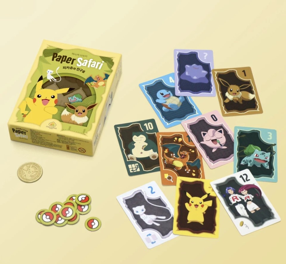 Pokemon Paper Safari Pikachu and Friends Board Card Game Korean | eBay
