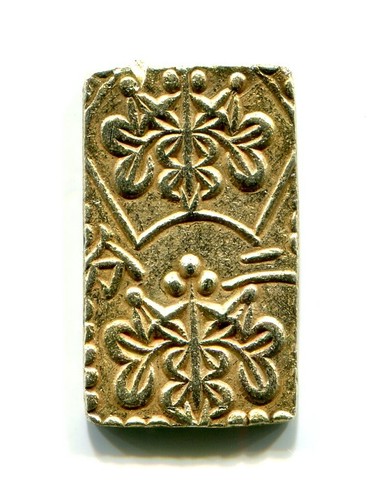 Gold/Silver MEIJI 2 BU-BAN-KIN Japan Old coin 082 Japanese EDO (1868 ...