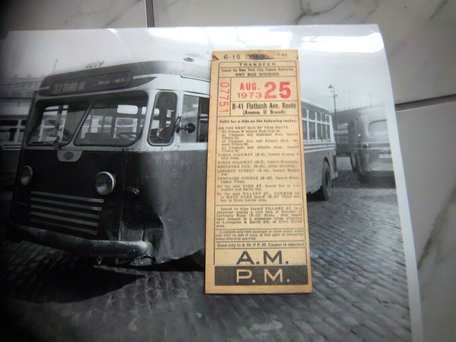 25 COMPLETE UNUSED NOS TRANSFERS NYC NY BUS FLATBUSH BMT BROOKLYN ...