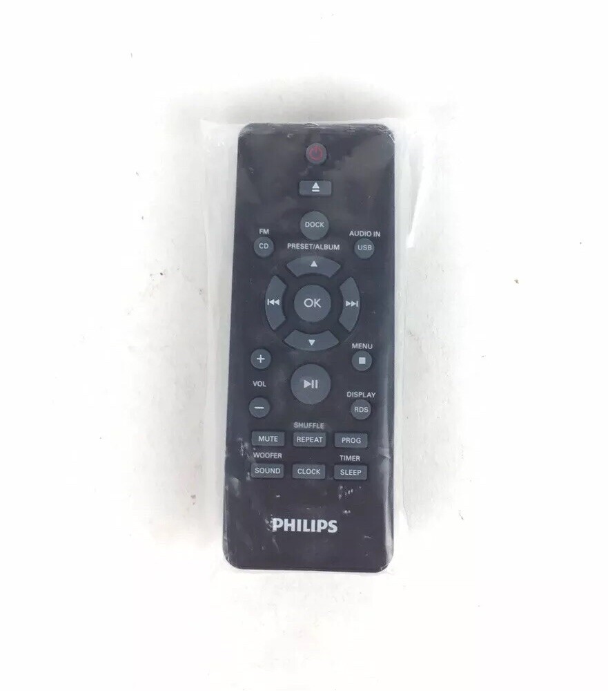 NEW Philips Audio Stereo Dock Soundbar CD Original Replacement Remote ...