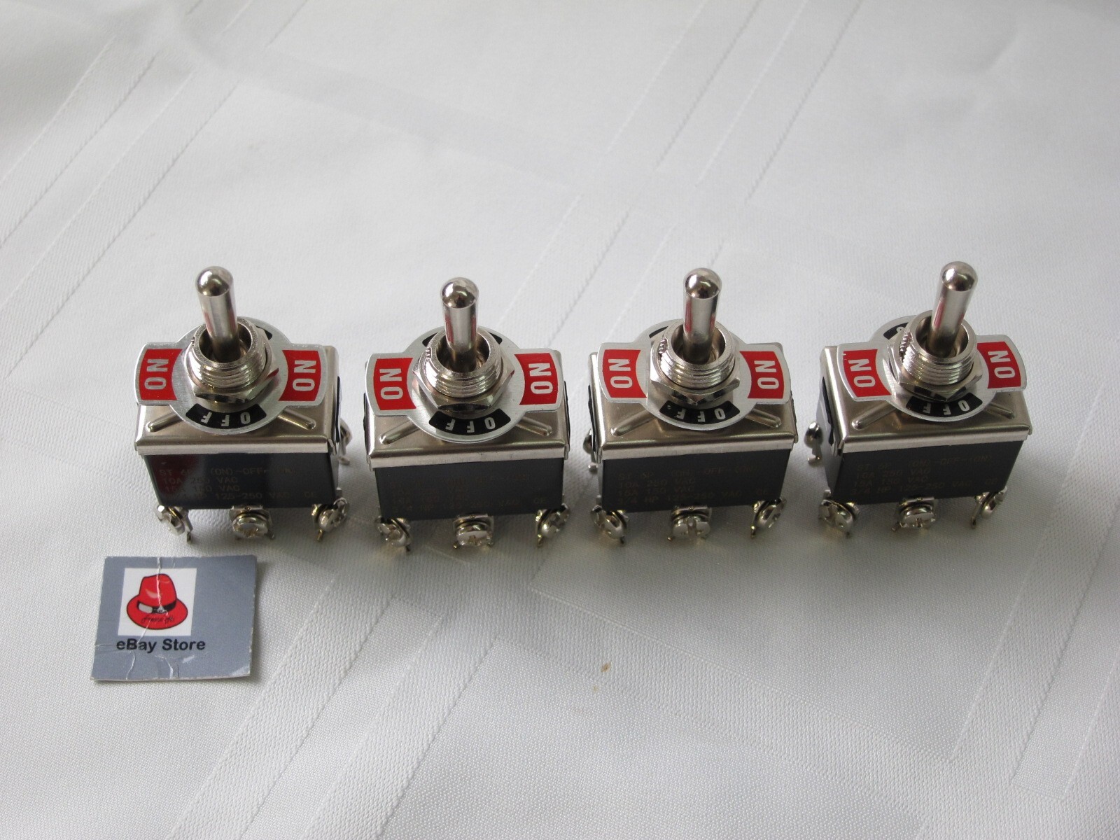 Lowrider Hydraulics Toggle Switch 6 prong, with sign (on)-off-(on), 4 ...