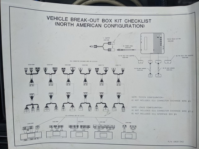 Vetronix Toyota Lexus Breakout Box 02001695 Diagnostic Toolset in ...