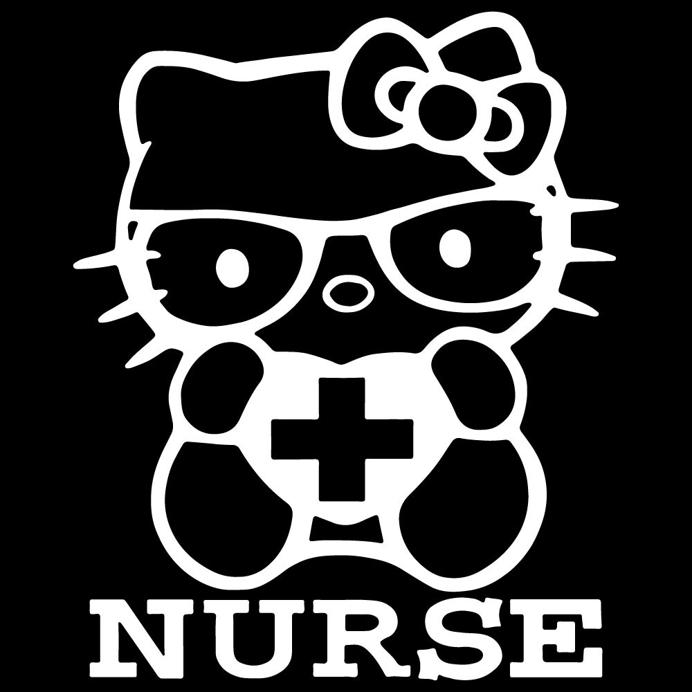 Hello Kitty Nurse Decal