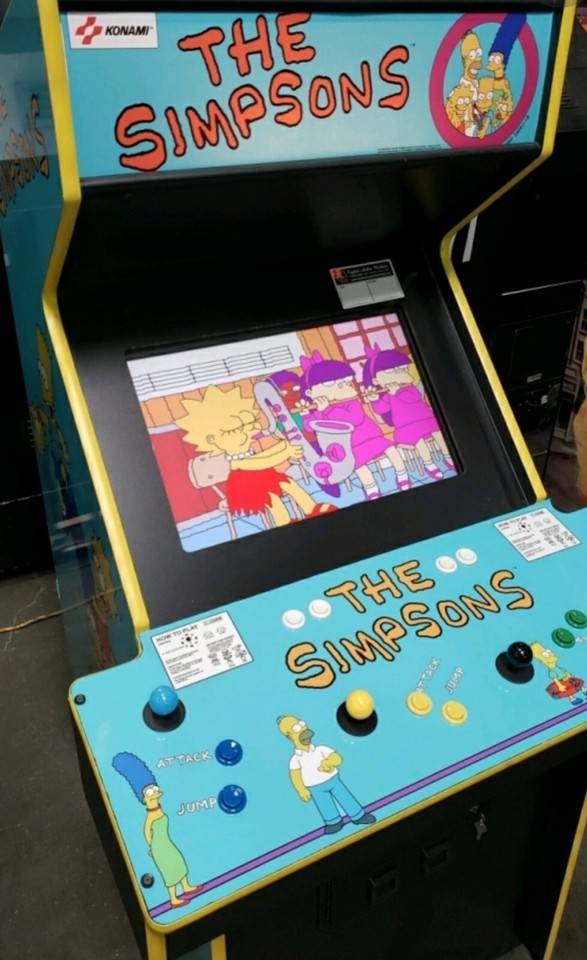 THE SIMPSONS ARCADE MACHINE by KONAMI 1991 | eBay
