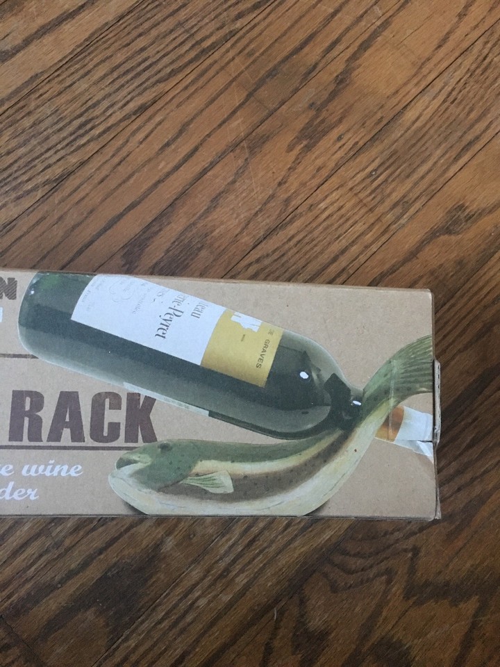 Limited Edition Handcrafted Wooden Fish Wine Rack/Bottle Holder | eBay