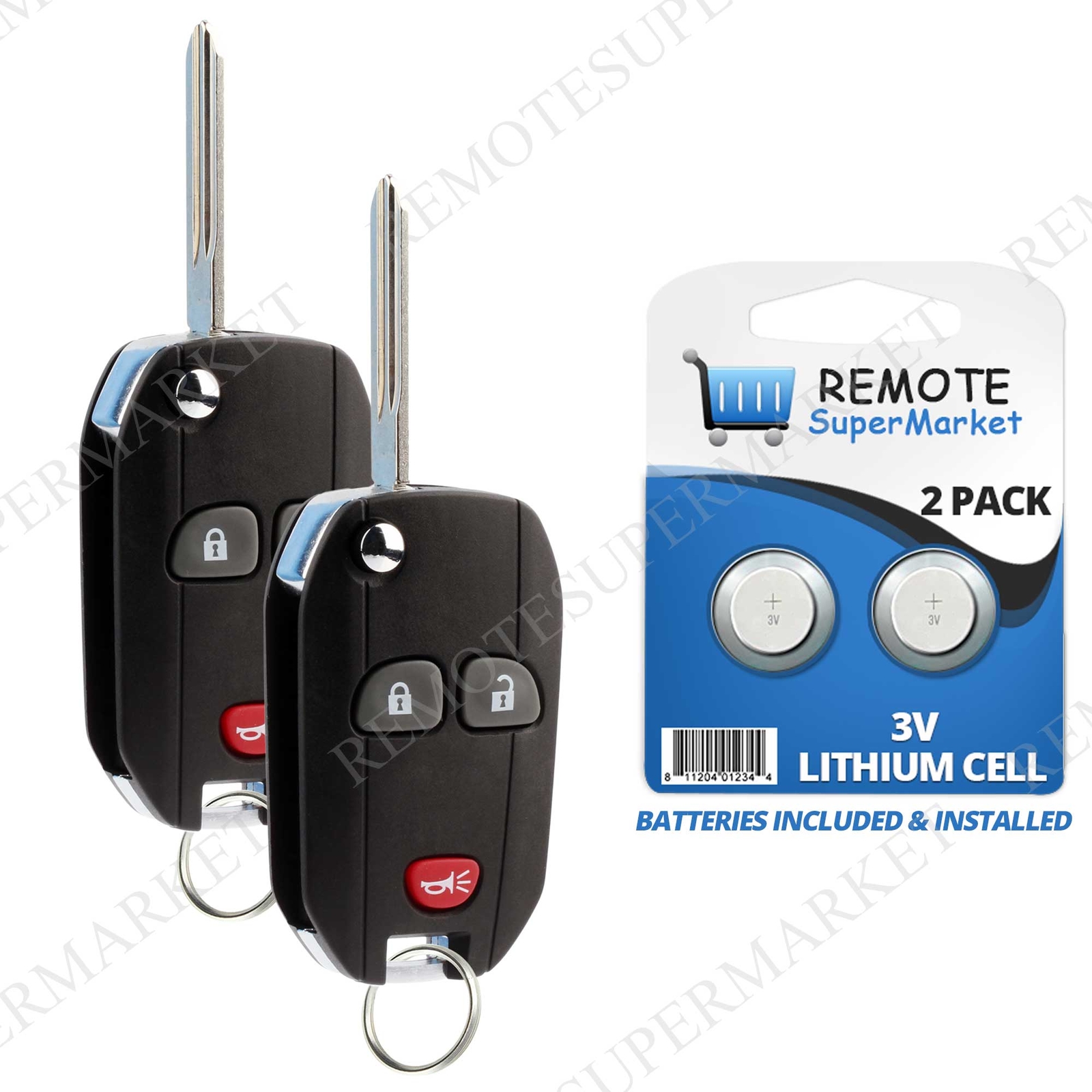 2 Remote For 2006 2007 2008 2009 2010 2011 Chevrolet HHR Car Flip Key ...