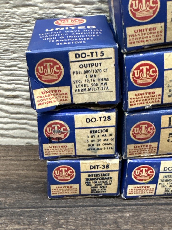 Vintage UTC Output /Interstage Transformer Lot | eBay