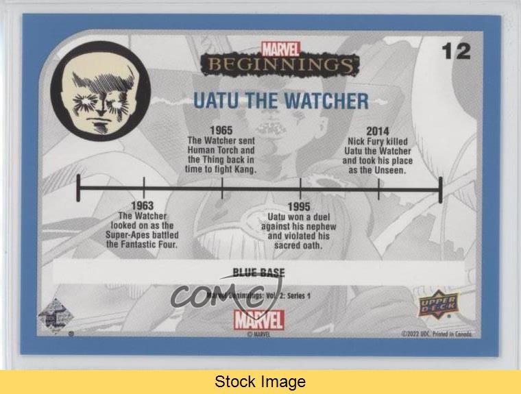 2022 Marvel Beginnings Vol 2 Series 1 Blue Border Uatu the Watcher #12 ...
