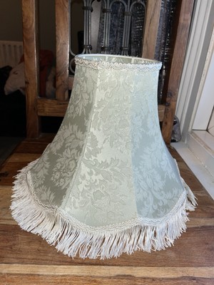 Retro Vintage Silk Embroidered Bell Shape Lamp Shade With Tassels ...