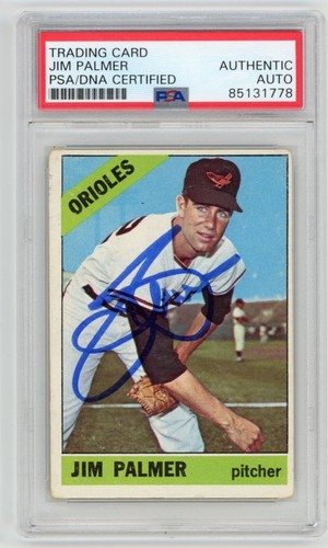 1966 Topps Jim Palmer PSA Auto Signed Autographed Rookie Card #126 RC ...