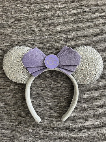 Disney 100th Anniversary 100 Years Ears - Lavender & Silver Platinum ...